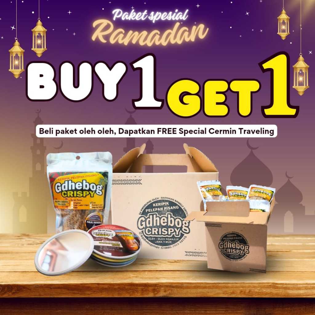 Jual Isi 12 pcs - Oleh oleh Nganjuk Gdhebog Crispy / Keripik Pelepah ...