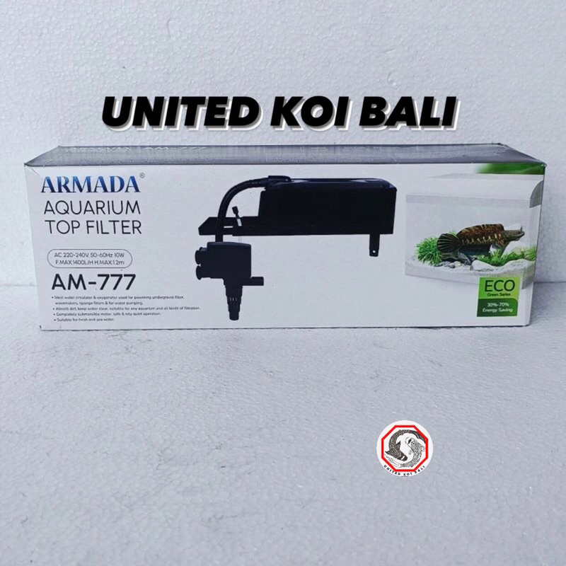 Jual ARMADA AQUARIUM TOP FILTER AQUARIUM AM-777 FULL SET FILTRASI ...