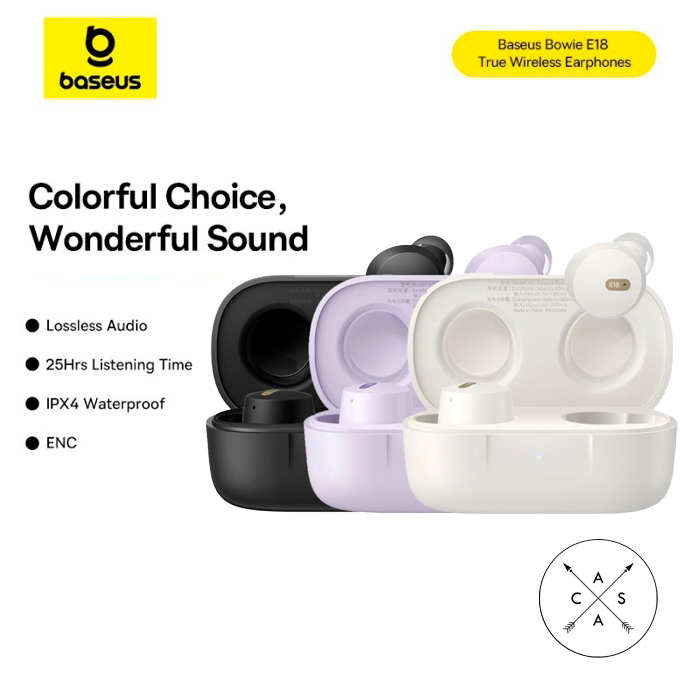 Jual Baseus Bowie E18 TWS True Wireless Earbuds Headset Bluetooth 5.3 ...