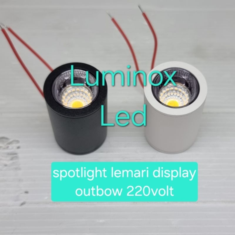 Jual spotlight led mini 1watt 1w 1 watt nempel / plafon ceiling 1 w ...