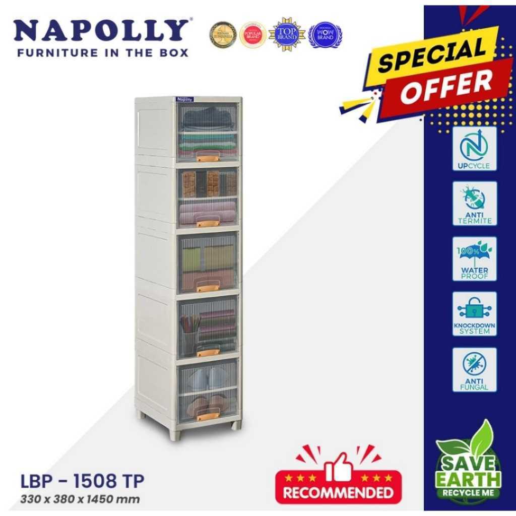 Jual LEMARI PLASTIK LOCKER BOX RAK SERBAGUNA TOWER 1 BARIS NAPOLLY ...