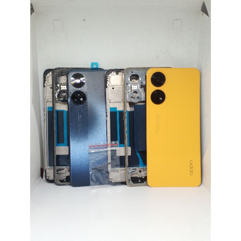 Jual Housing/casing backdoor fullset backdoor+bazzel+tatakan lcd oppo ...