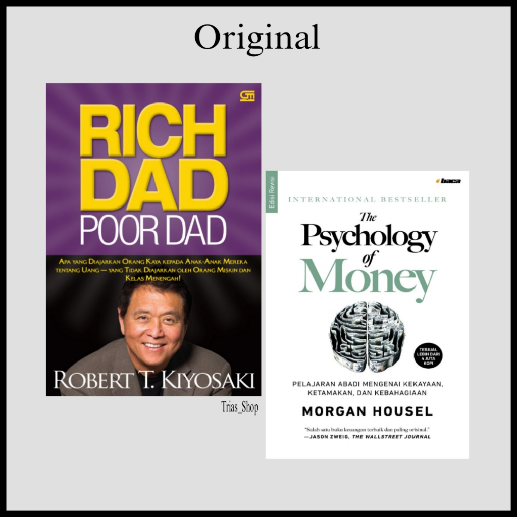 Jual Paket Bundling Buku Rich Dad Poor Dad & The Psychology Of Money ...