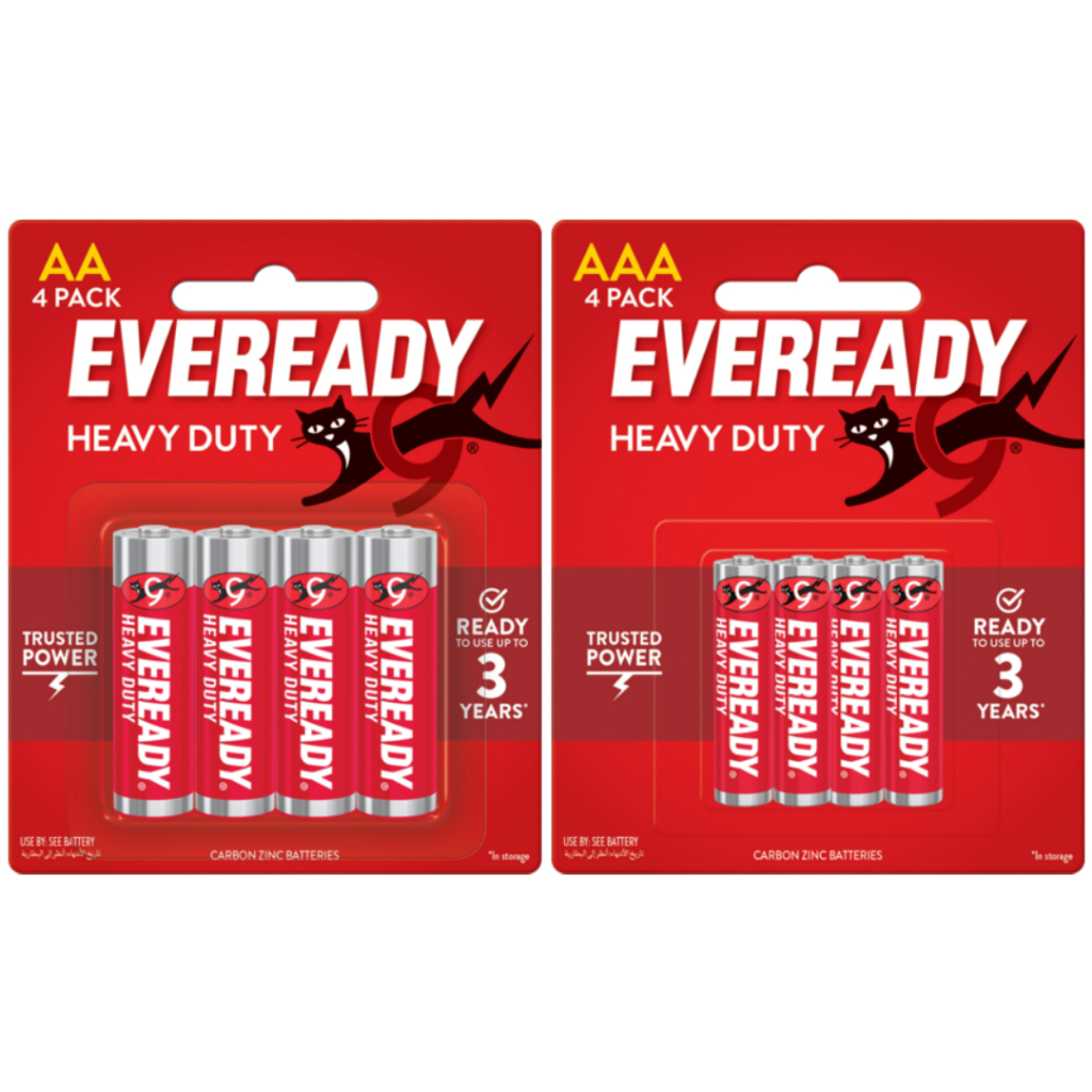 Jual Baterai Eveready Red Label Heavy Duty AA / AAA 4 Pack | Shopee ...