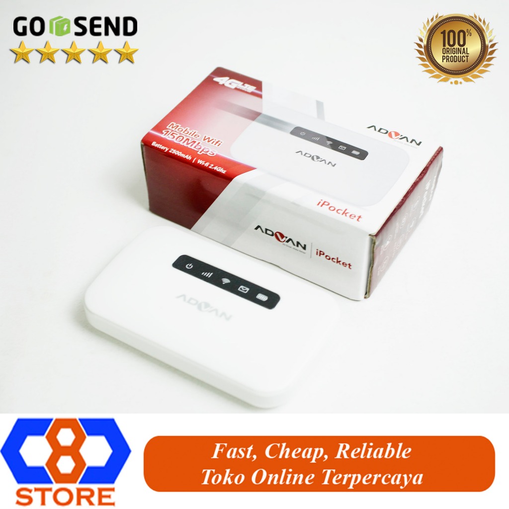 Jual ADVAN MODEM 4G WIFI IPOCKET MIFI-MF01 PORTABLE UNLOCK ALL OPERATOR ...