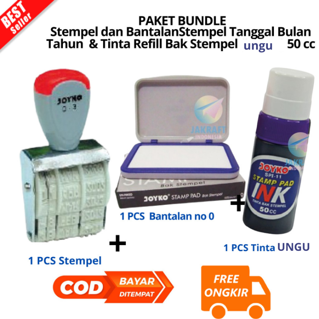 Jual [JIB] BAYAR DI TEMPAT PAKET Stempel DAN BANTALAN CETAK Tanggal ...