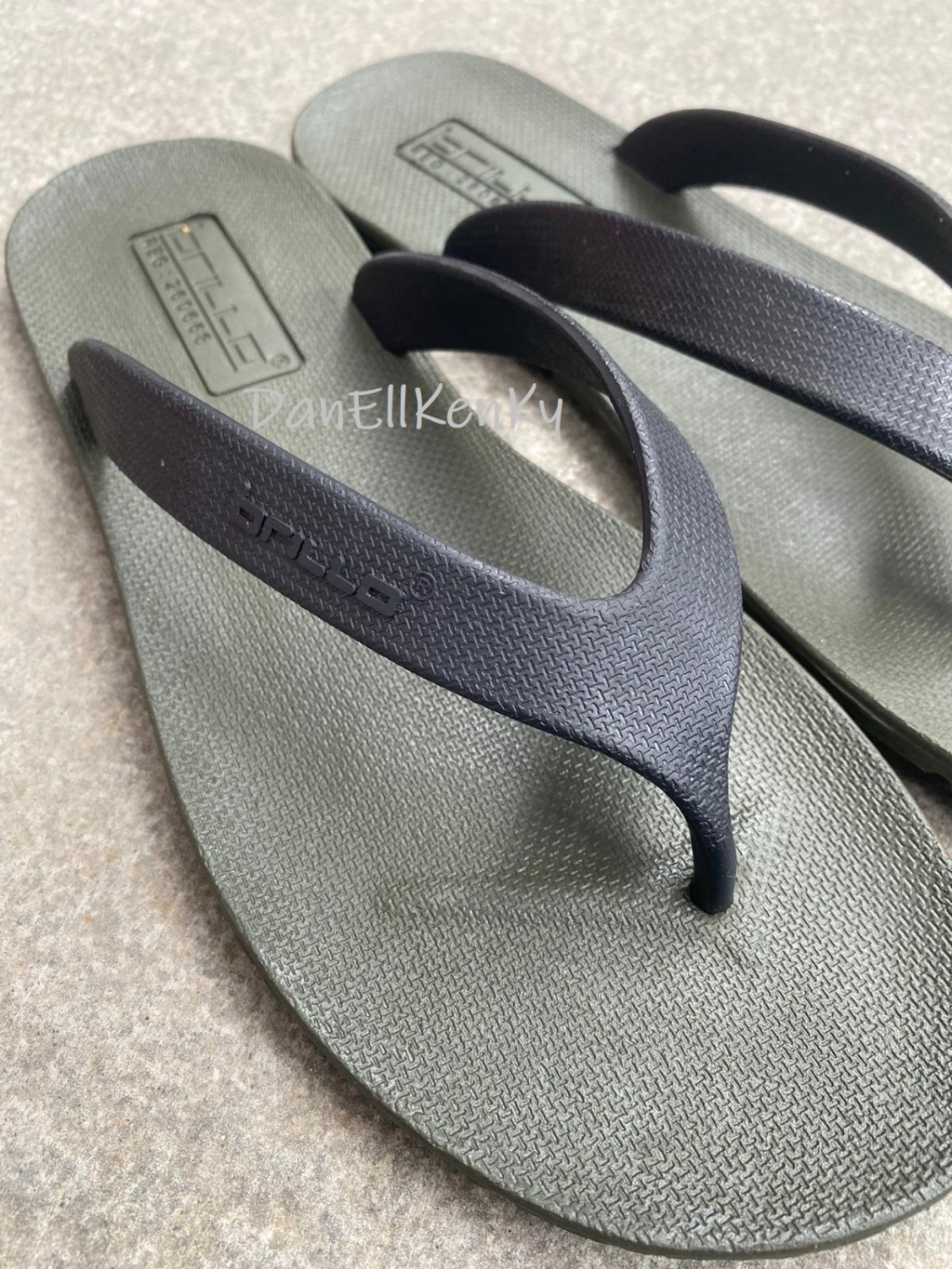 Jual Sandal Jepit BRILLO ARMY HITAM Unisex FlipFlops Sendal Japit Karet ...