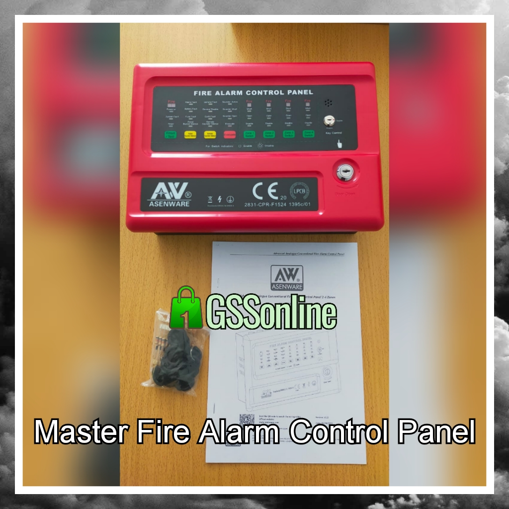 Jual Panel Fire Alarm MCFA 4 Zone AW-CFP2166-4 Asenware Original | Shopee Indonesia