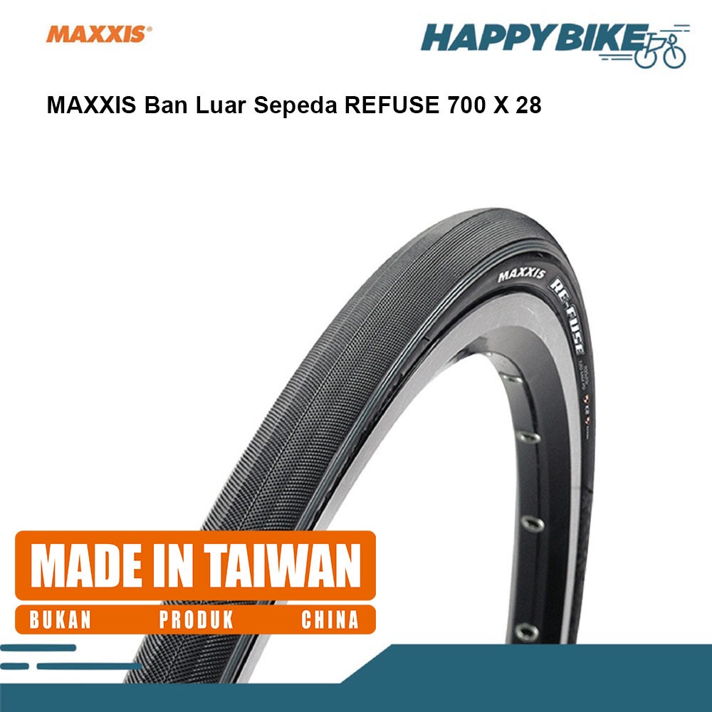 Jual MAXXIS Tire Ban Luar Sepeda Road Bike Fixie City Bike Refuse 700 x 28C | Shopee Indonesia