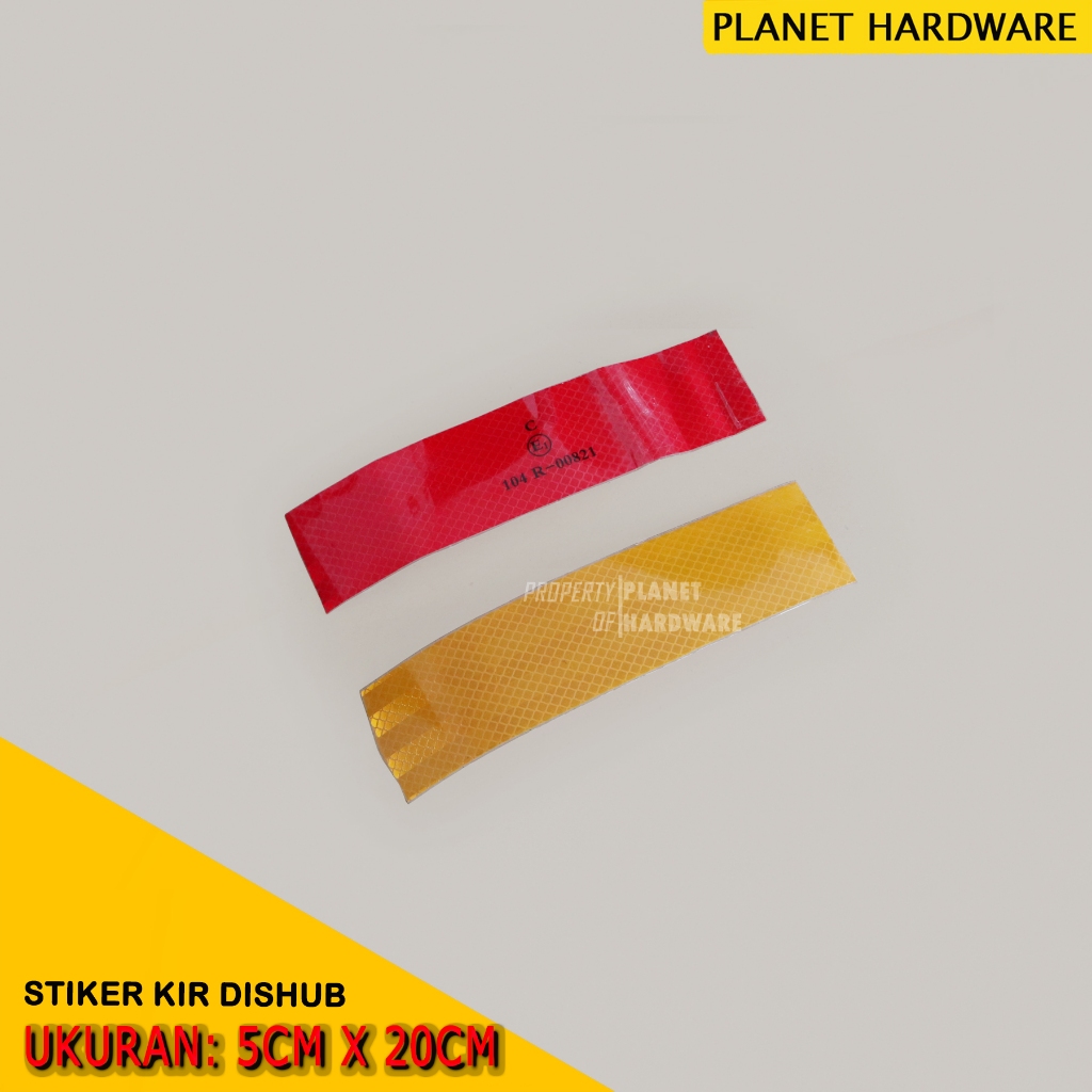 Jual Sticker Reflector Uji KIR 20cm Dishub Mobil Box | Shopee Indonesia