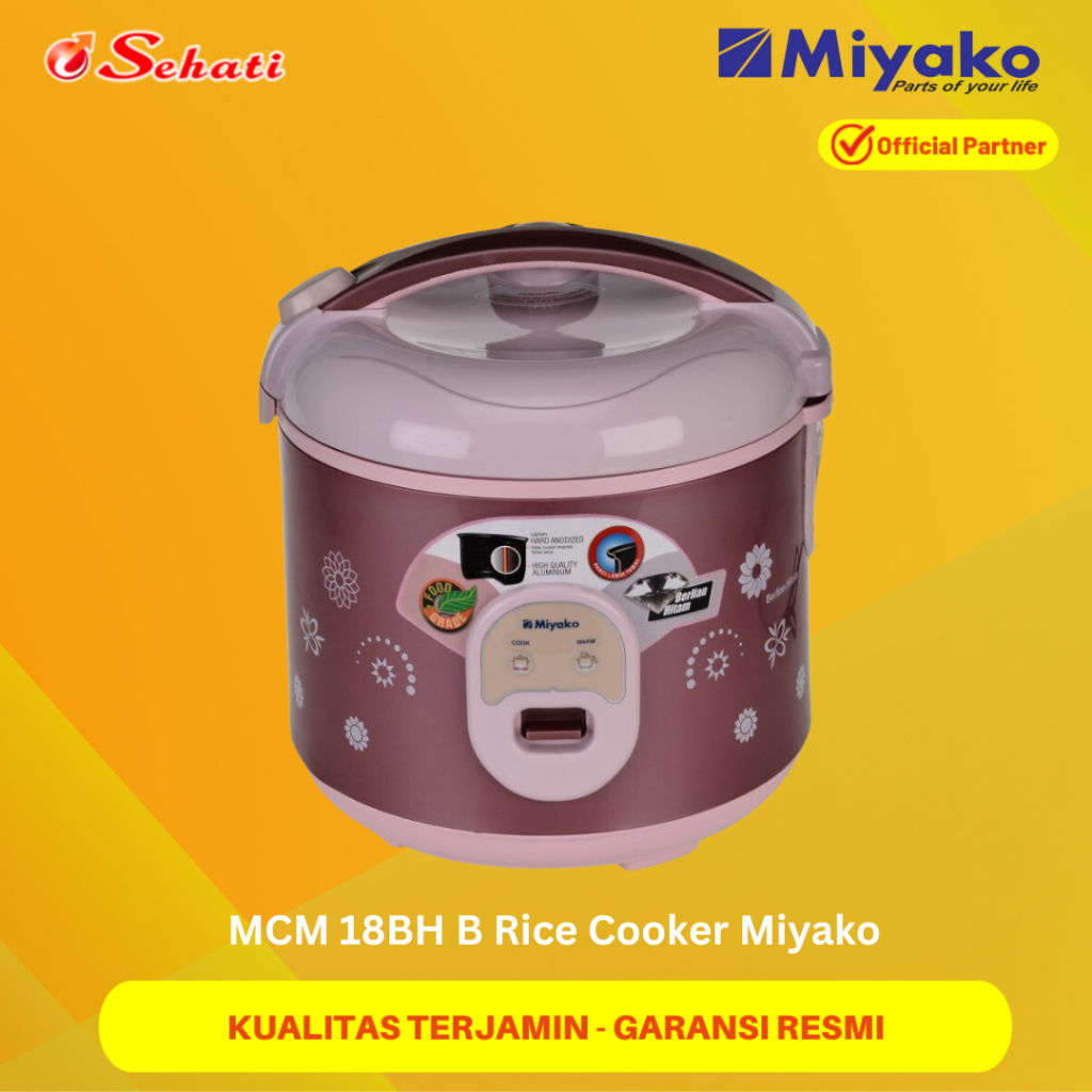 Jual Miyako MCM 18BH B Rice Cooker Miyako Double Coasting Lebih Tebal ...