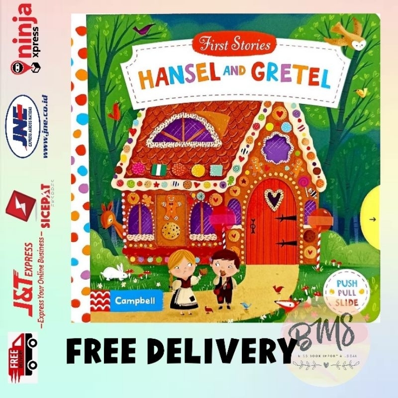 Jual First Stories Hansel and Gretel - Push Pull Slide Board Book ...