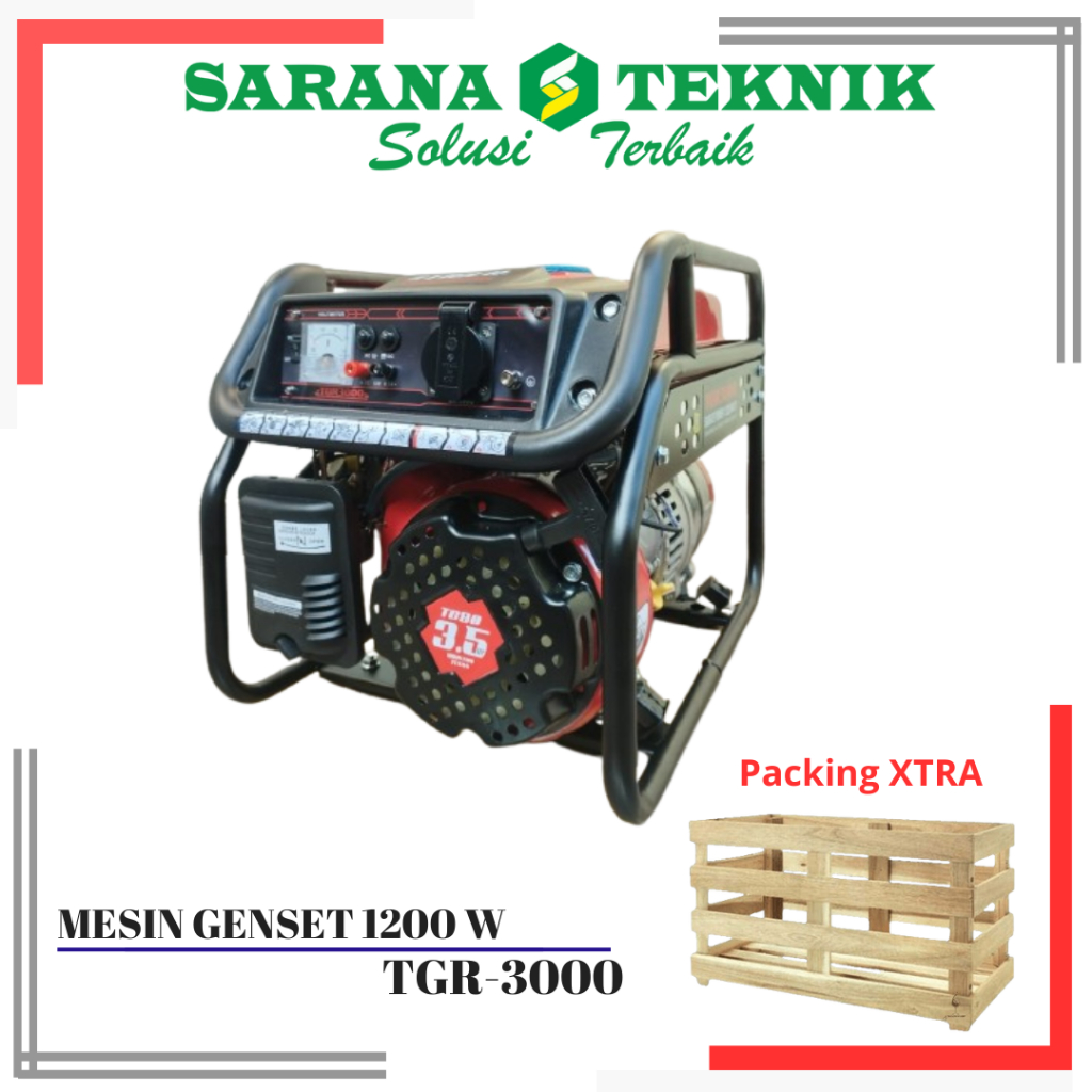 Jual MESIN GENSET 1200 WATT TIGER, BADJA (packing kayu) | Shopee Indonesia