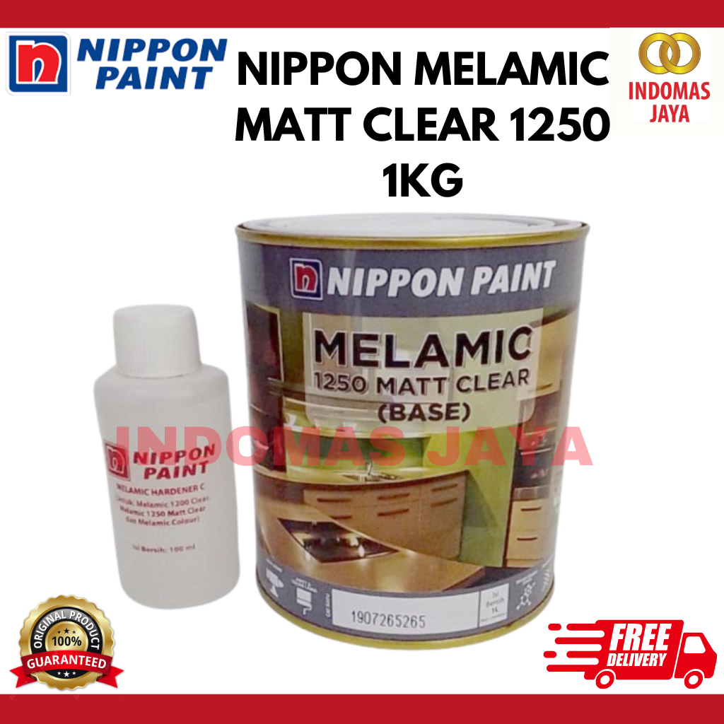 Jual NIPPON MELAMIC MATT CLEAR 1250 1 LITER VERNIS KAYU NIPPON PAINT ...