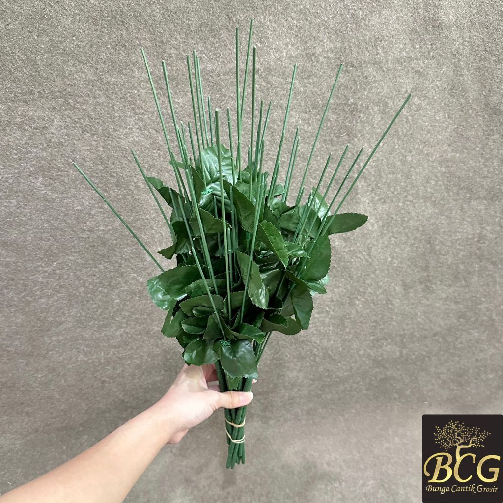 Jual Tangkai Bunga Panjang Variasi Daun Cabang 5 Panjang (Lusinan) Daun ...