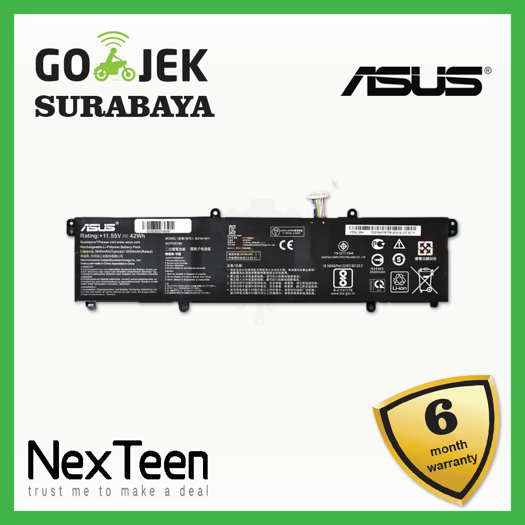 Jual Original Baterai Laptop Asus VivoBook 14 A413 K413 K433F M413 X413 X421 X421FF TM420 TP420 ...