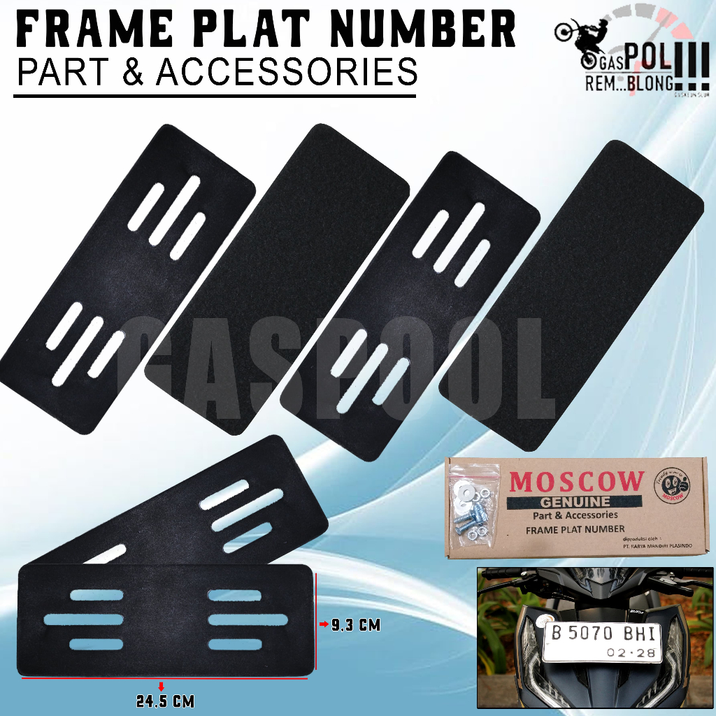 Jual FRAMELESS PLAT NOMOR NOPOL TANPA BINGKAI SET FRAME LESS CLEAN LOOK ...