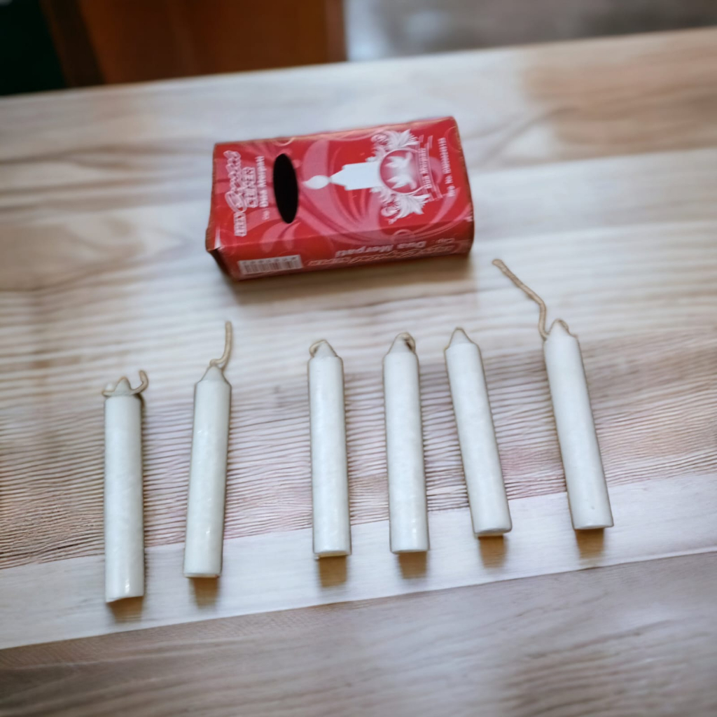 Jual Lilin Crystal Merek Cap Dua Merpati / Lilin Putih Jumbo / 1 pak ...