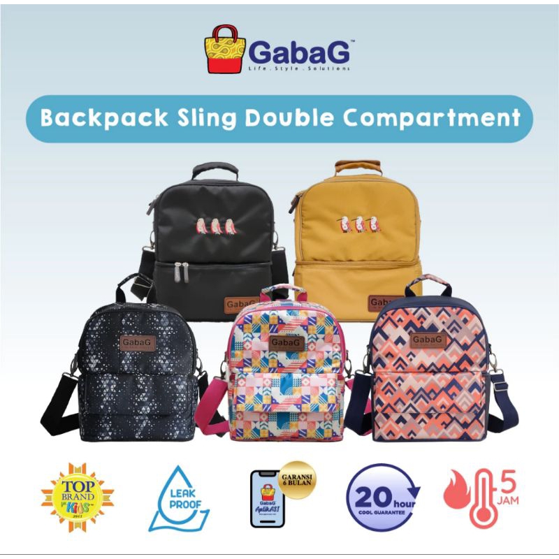 Jual GabaG Tas Asi - Cooler Bag - Backpack Sling Double Compartment ...
