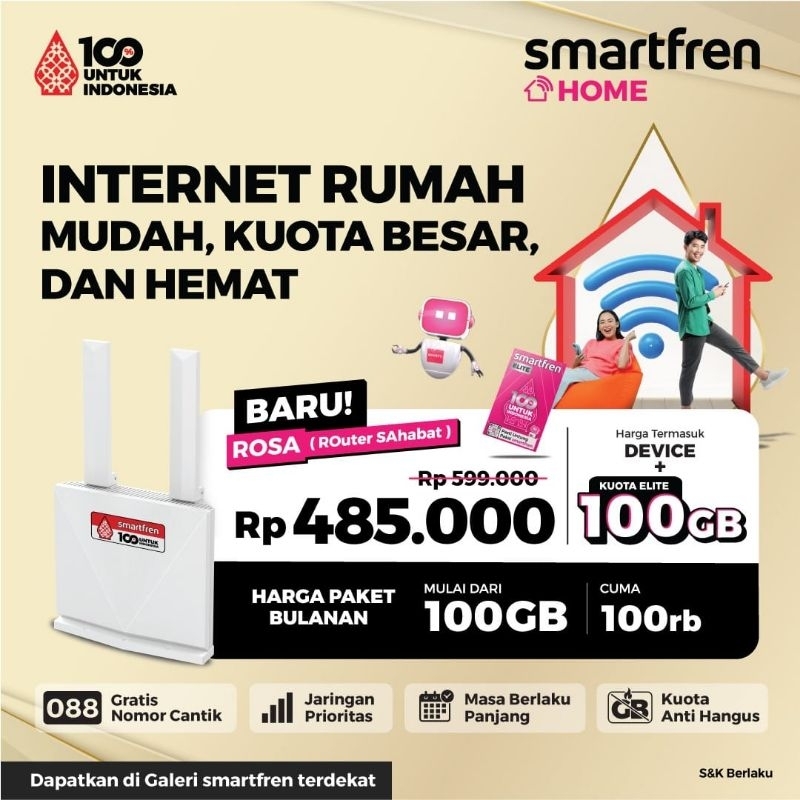 Jual PAKET BUNDLING SMARTFREN HOME ROUTER | Shopee Indonesia