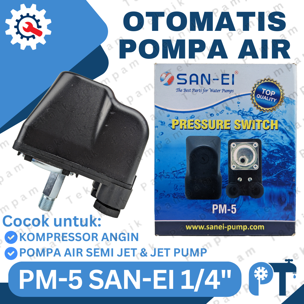Jual Otomatis Sanei PM5 1/4 inch - Pressure switch semijet / jetpump PM ...