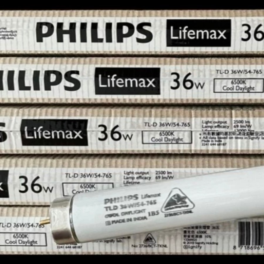 Jual Lampu tl neon 36 Watt Philips / TLD 36W Philips | Shopee Indonesia