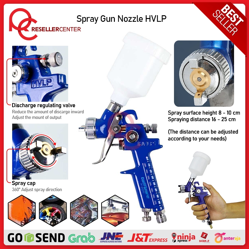 Jual [SPRAY GUN] Professional Spray Gun Nozzle HVLP Airbrush 125ml 1 ...