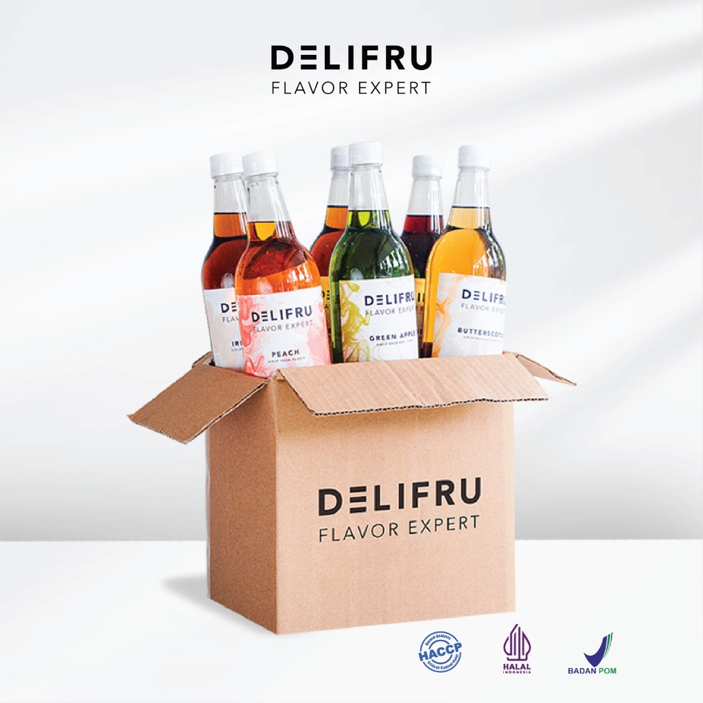 Jual Delifru Sirup 1 Box Isi 6 Botol / 6 Liter - All Variant Syrup ...