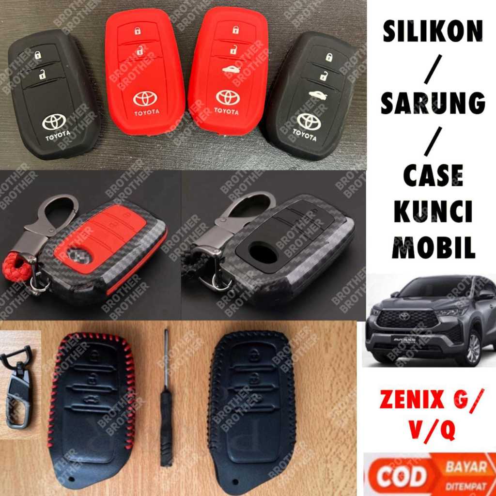 Jual Silikon Sarung Casing Kunci Remote Innova Zenix 2022 2024 2025 ...