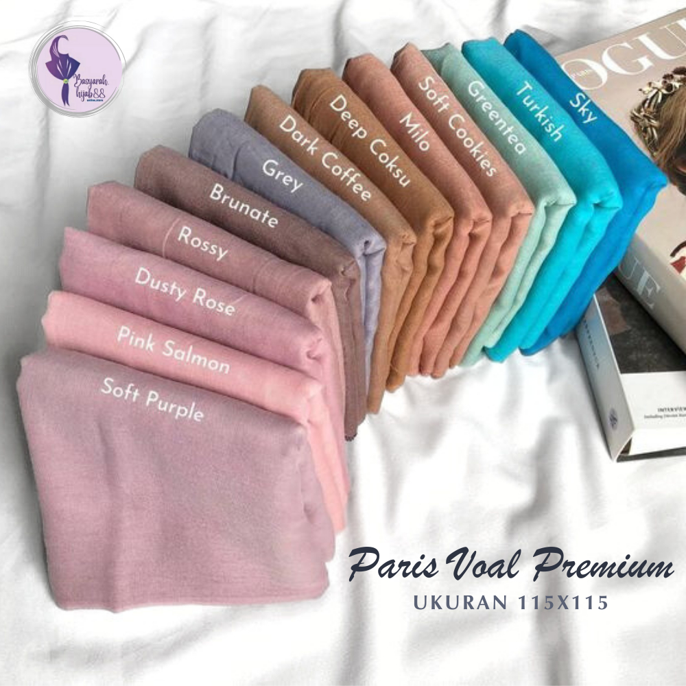 Jual Basyarah Hijab - SEGIEMPAT PARIS PREMIUM SQUARE HIJAB ANTI LETOY COTTON VOAL RED ROSE ...