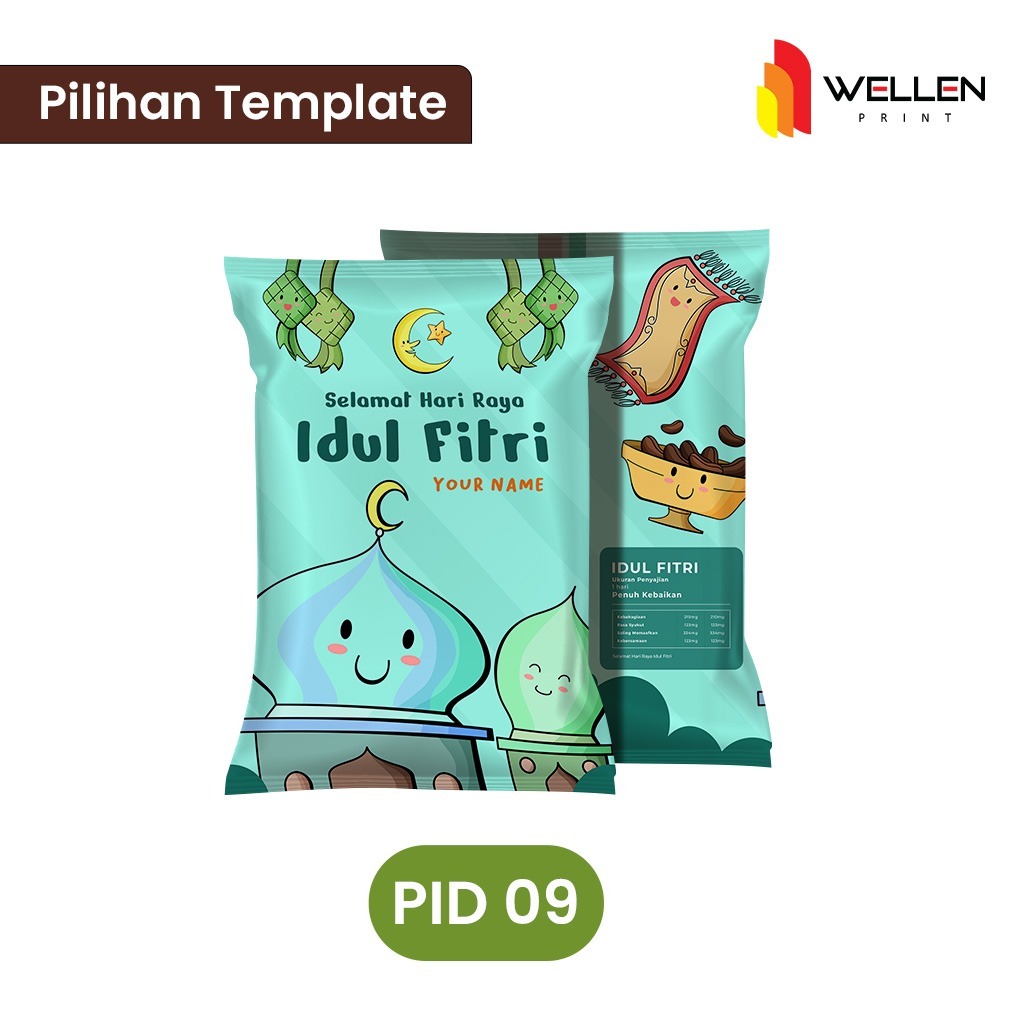 Jual WELLEN PRINT - Cetak Pouch Snack Edisi Idul Fitri Custom / Goodie ...
