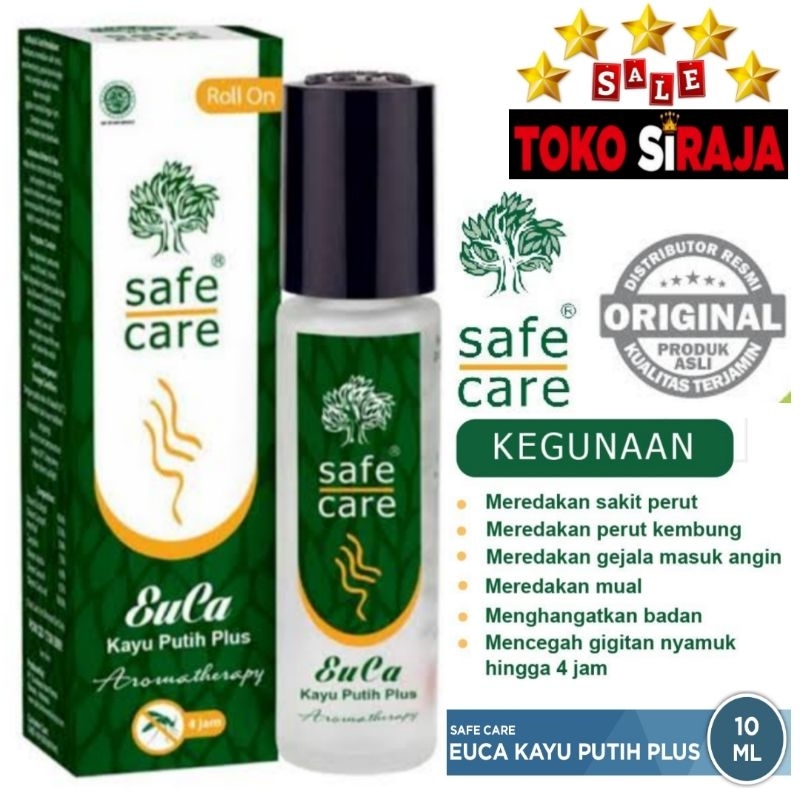 Jual SAFE CARE EUCA KAYU PUTIH PLUS 10 ML ROLL ON MINYAK ANGIN AROMATHERAPY SAFE CARE EUCA 10ML ...