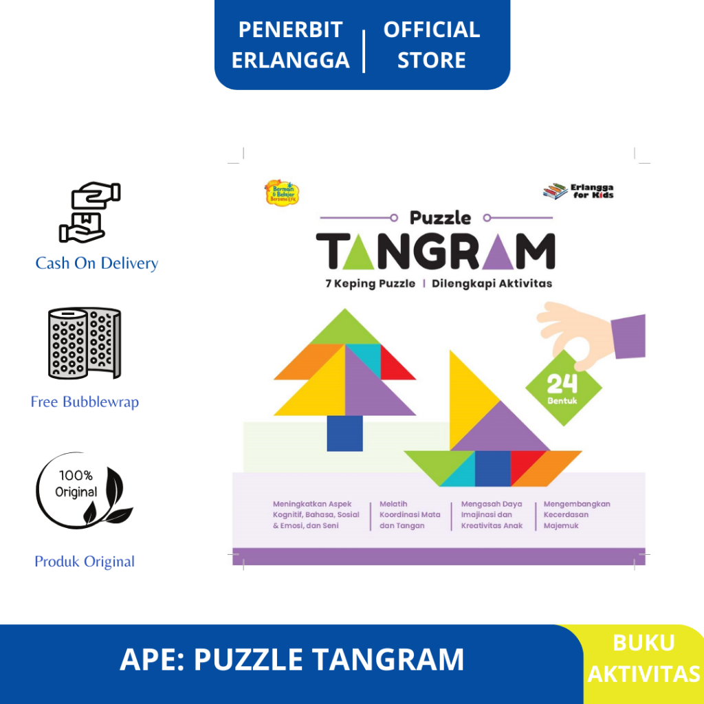 Jual [Erlangga Official] Ape: Puzzle Tangram | Shopee Indonesia