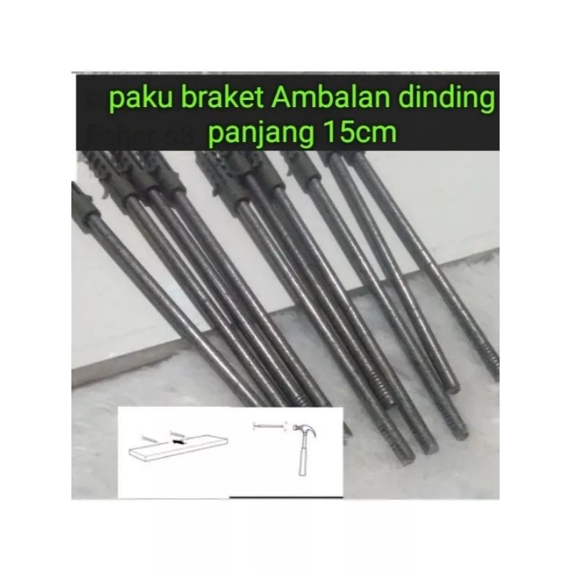 Jual paku besi + fisher brecket ambalan 6pcs | Shopee Indonesia