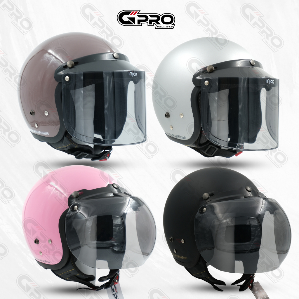 Jual Helm Retro Hijab Friendly SNI Half Face Dewasa Original Pria dan ...