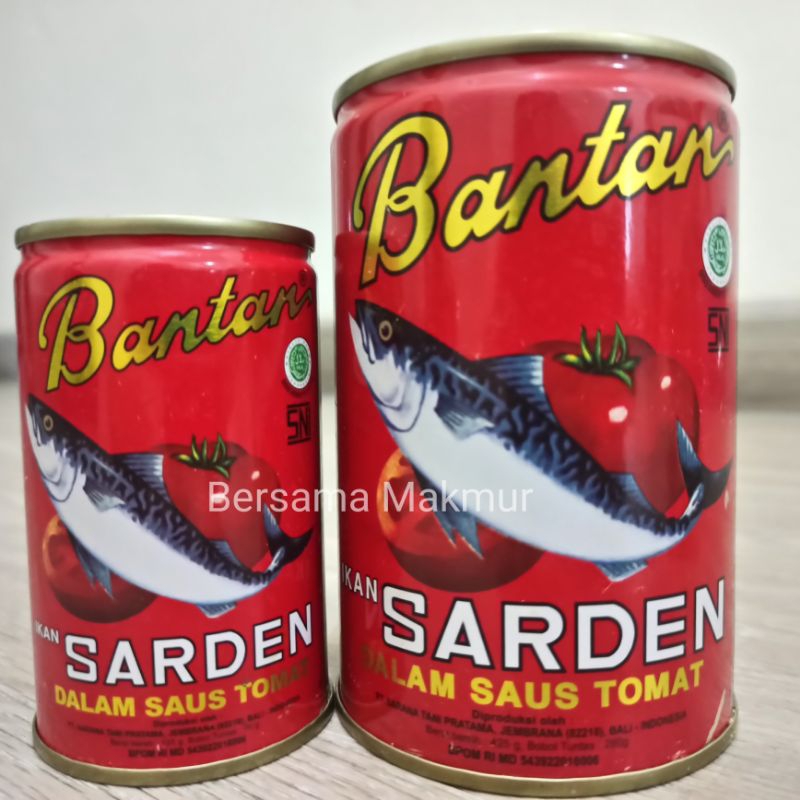 Jual BANTAN sarden kaleng kecil 155g | Shopee Indonesia