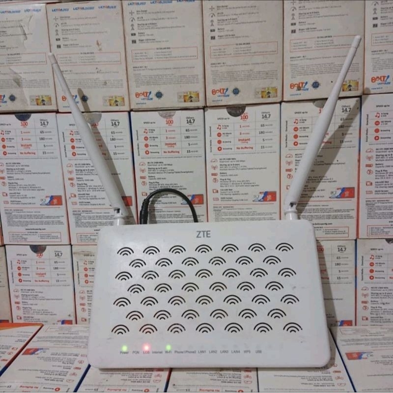 Jual ONT ZTE F609 V1 UNIT ONLY wifi router GPON port FO biru No adaptor ...