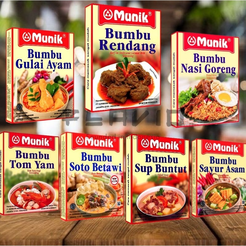 Jual Bumbu Masakan Instant Munik Bumbu 115gr Rendang Nasi Goreng Soto ...