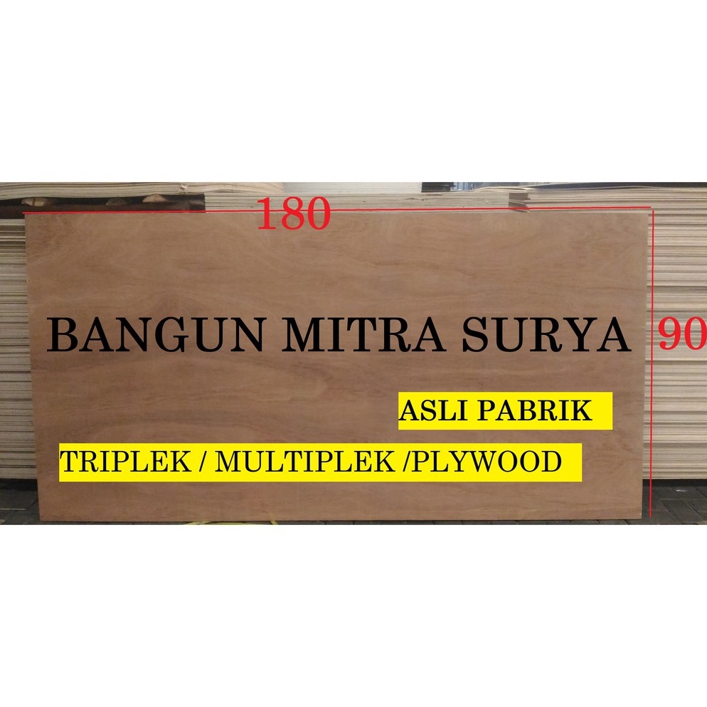 Jual CHEKOUT Triplek Multiplek Meranti Kayu Papan Premium 92x183 Tebal ...