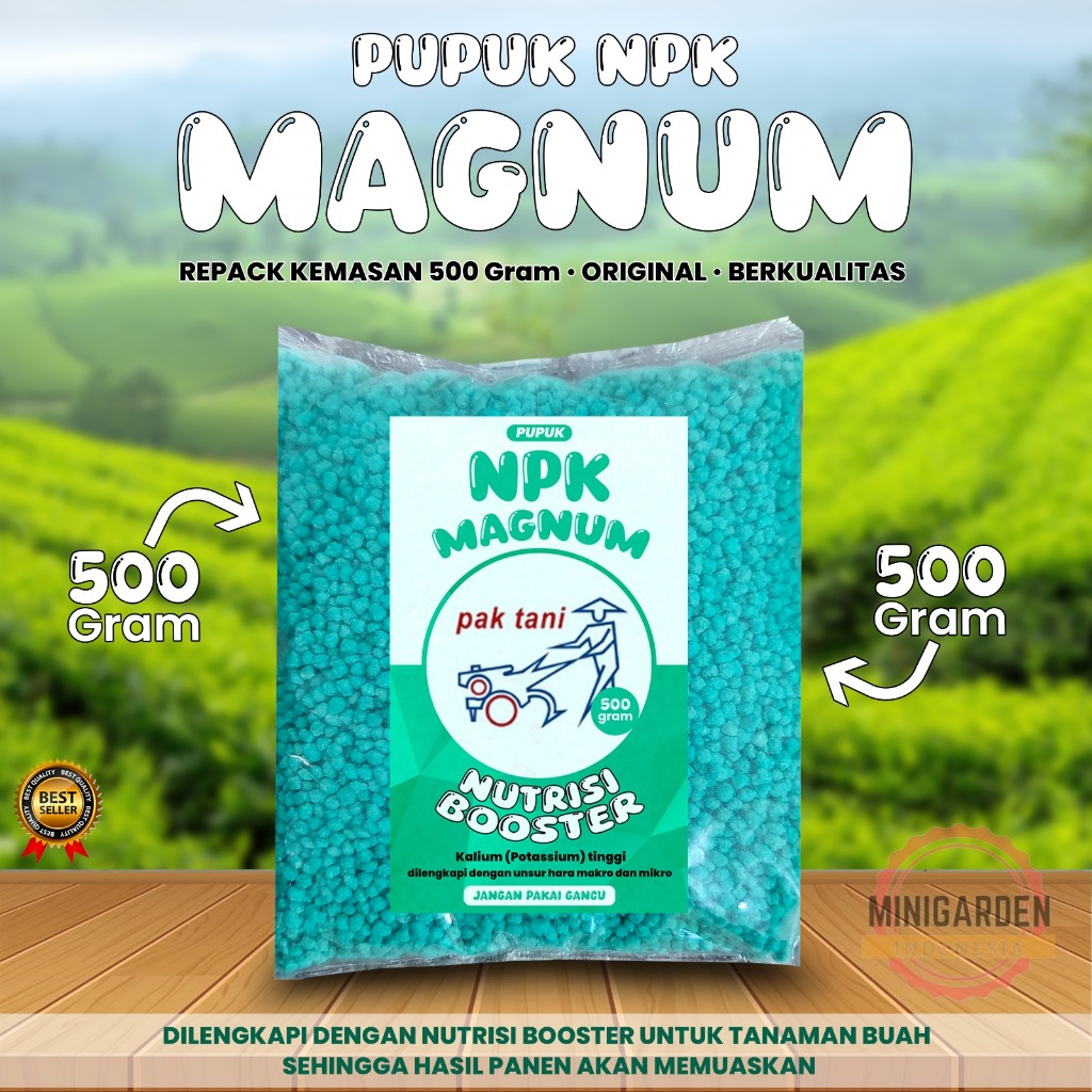 Jual NPK MAGNUM 500 GRAM PUPUK NPK BOOSTER TANAMAN BUAH GROWER NUTRISI ...