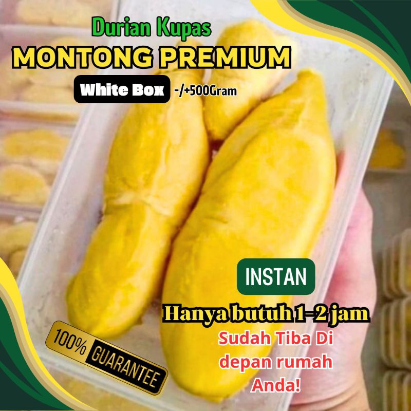 Jual [GARANSI] DURIAN KUPAS Montong PALU 500GR SUPER PREMIUM/DUREN MONTONG PALU Parigi KUALITAS ...