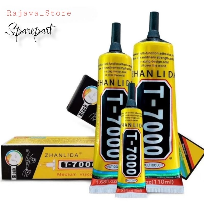 Jual Lem lim pasang lcd layar sentuh touchscreen T7000 T 7000 warna hitam | Shopee Indonesia