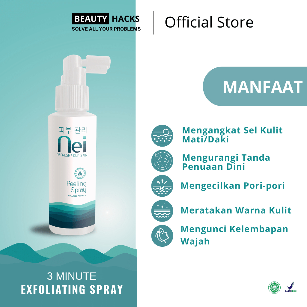 Jual Perontok Daki Instan NEI Peeling Spray Penghilang Daki & Kulit ...