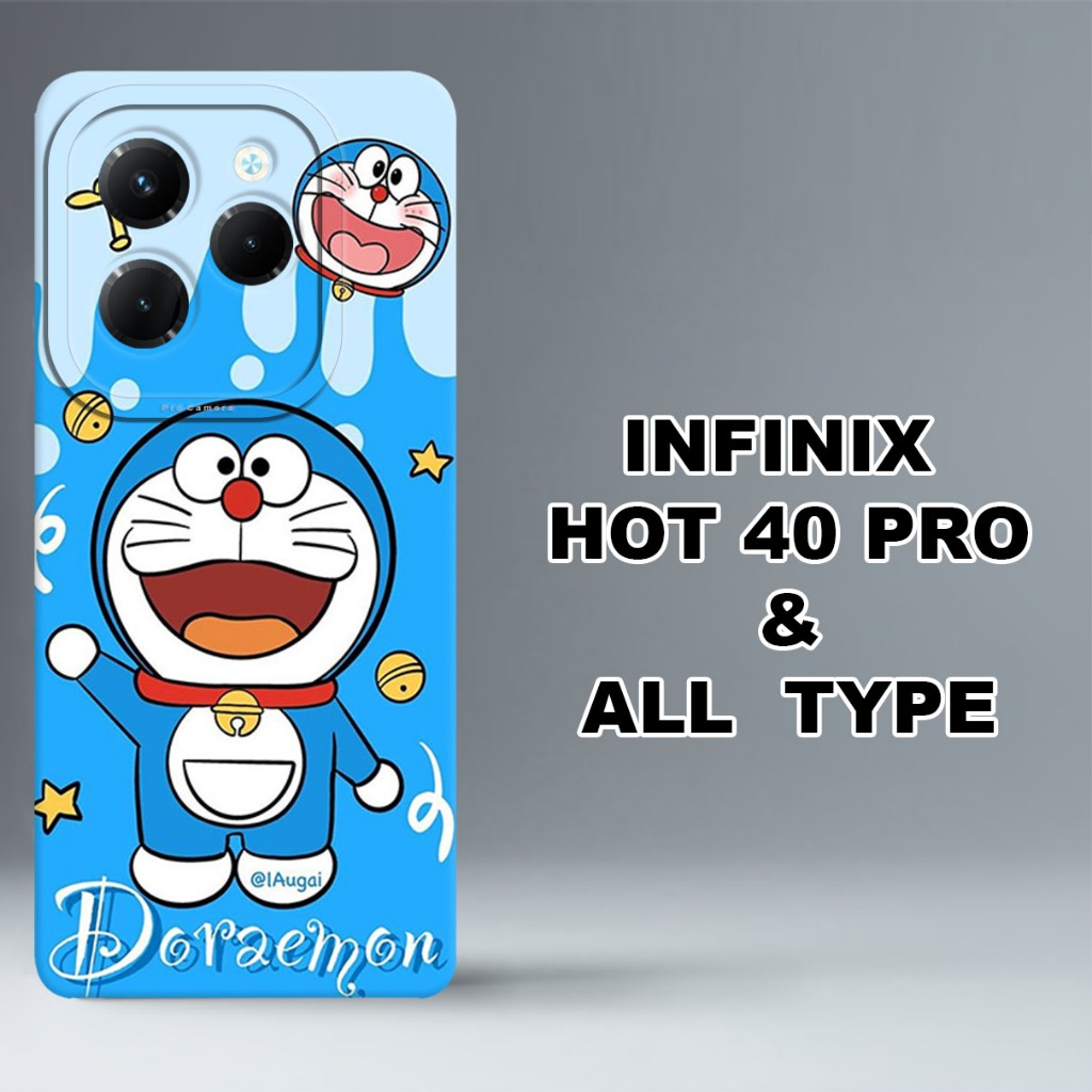 Jual AC58/SOFTCASE PROCAMERA INFINIX HOT 40 PRO 40i/40 DAN ALL TYPE MOTIF DORAEMON/SOFCASE /SOFT ...