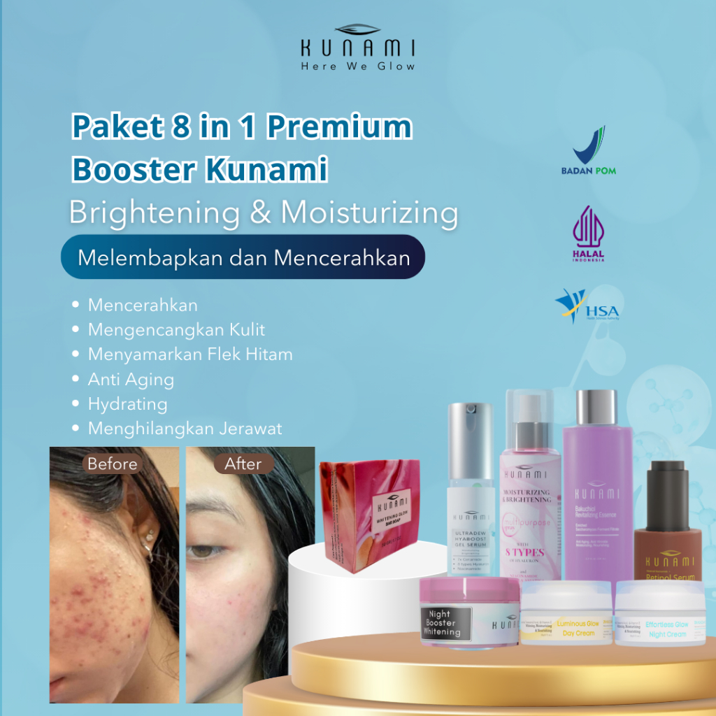 Jual Paket 8 in 1 Premium Booster Kunami | Shopee Indonesia