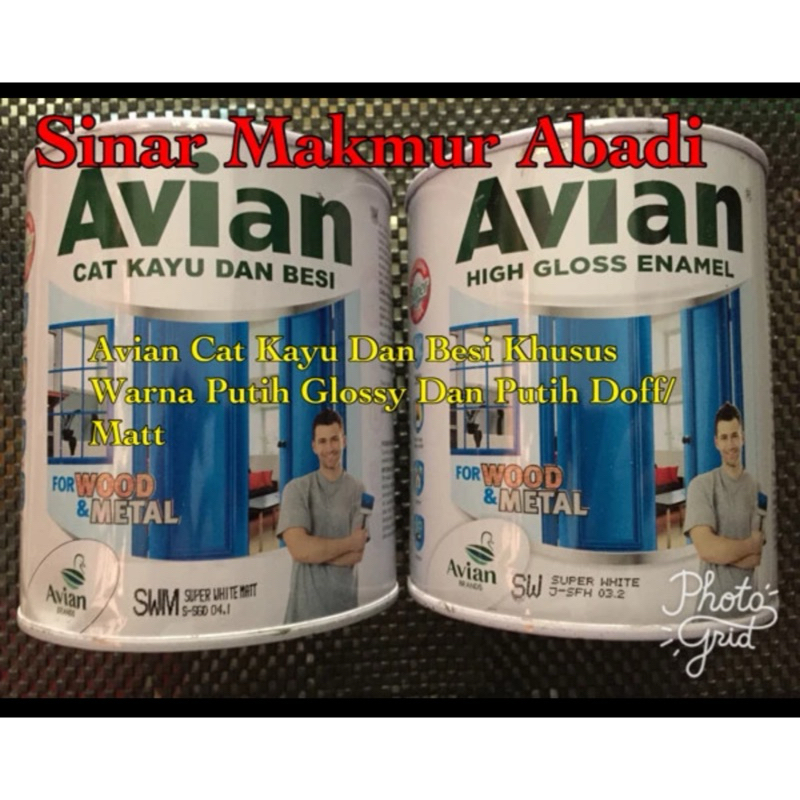 Jual Avian Cat Kayu Dan Besi Khusus Warna Putih Glossy Dan Putih Doff ...