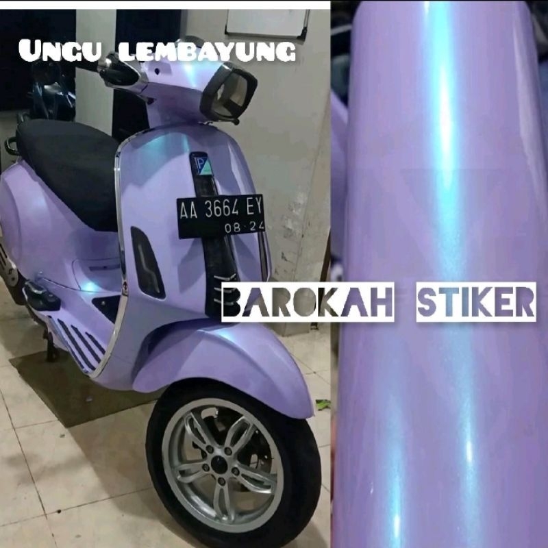 Jual Sticker Motor Ungu Lilac Lembayung Biru Premium Fanchi Skotlet ...