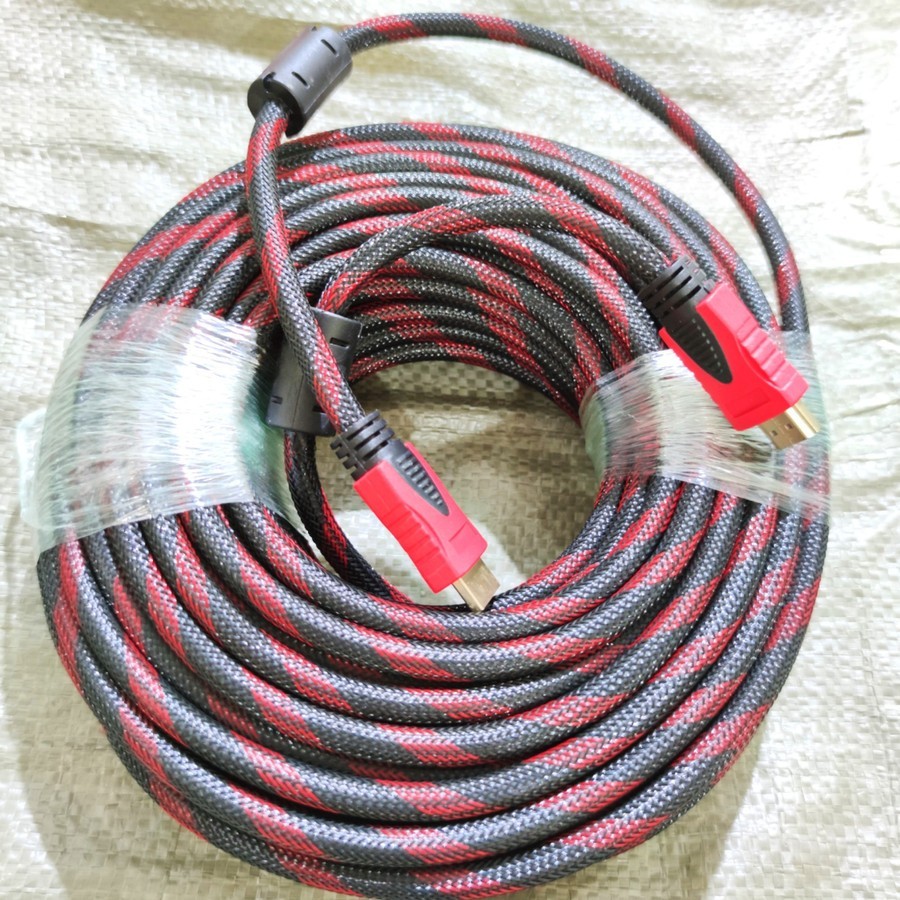 Jual KABEL HDMI 25M JARING / HDMI 25 M / HDMI 25 METER | Shopee Indonesia
