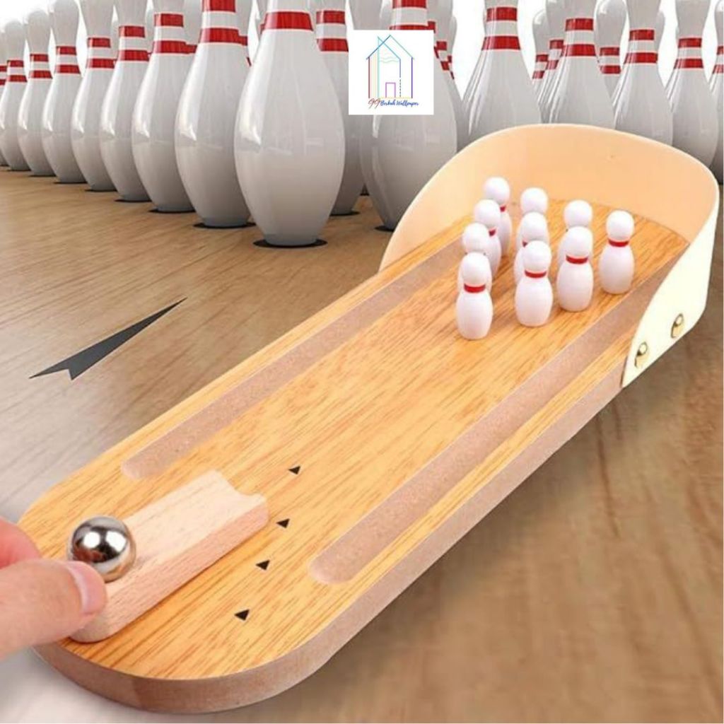 Jual MINISO Desktop Mini Bowling Game Set (10 bowling pin + 1 stainless ...