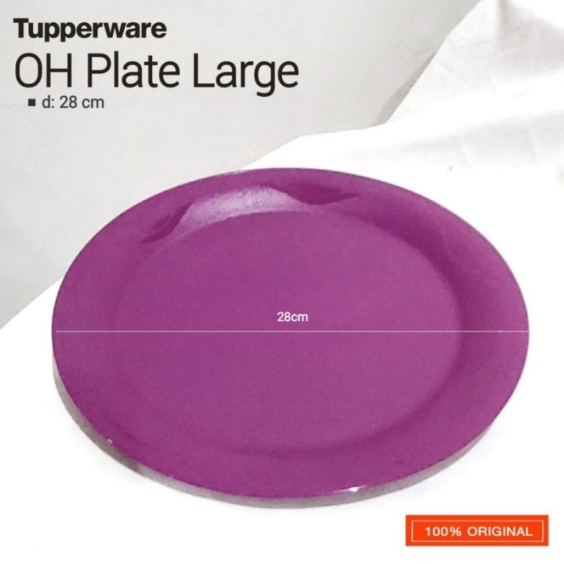 Jual Tupperware Original Promo Oh Plate Large| 1 Set Piring 4 pcs Makan ...